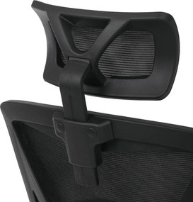 Ergonomická kancelářská židle EVRON - černá síťovina
