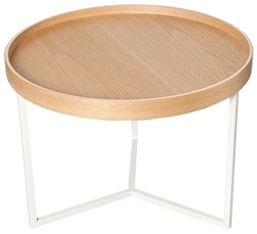Konferenční stolek modulární 60cm přírodní bílá