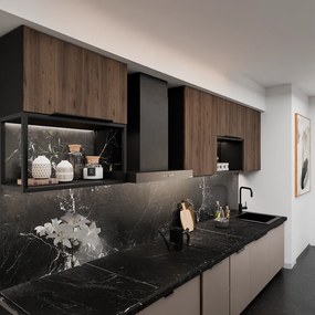 Spodní skříňka, kašmír/černá, ARAKA 40 D 3S BB