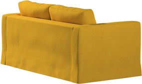 Potah na pohovku IKEA  Karlstad 2-místná , nerozkládací, dlouhý barva žlutá látka pletený vzor