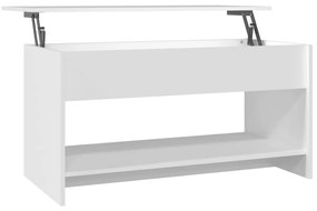 Konferenční stolek bílý 102 x 50 x 52,5 cm kompozitní dřevo - Default Title
