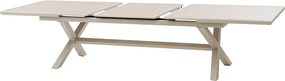 DEOKORK Hliníkový stůl BERGAMO 250/330 cm (ivory)