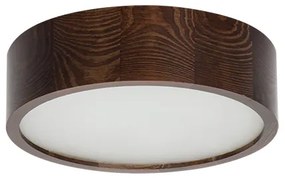 LUMINES Dřevěné stropní osvětlení LEVILA, 1xE27, 60W, 28cm, kulaté, wenge 23120