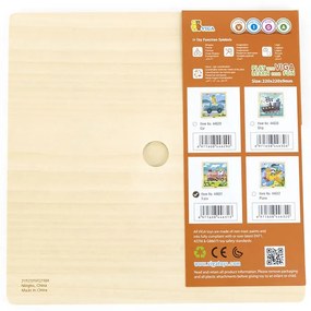 Dřevěné puzzle pro nejmenší Viga 9 ks Vlak