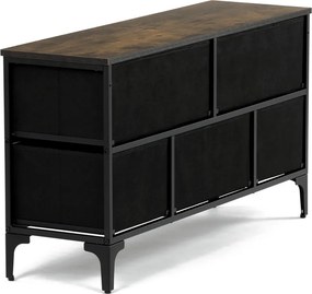 Retro komoda LINEA - old wood / MDF