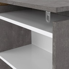 FALCO Čelo postele Simplicity 135 beton/bílý lesk