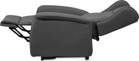 Polohovací křeslo šedé, elektrické TV-1192 GREY2