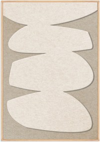 Zarámované akustické nástěnné umění Stone Balance 1