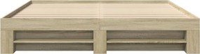 Rám postele bez matrace dub sonoma 180x200cm kompozitní dřevo 3295452