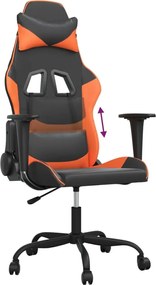 vidaXL Herní židle umělá kůže [3143647] Barva: Černá a šedá