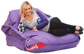 Beanbag Sedací pytel 189x140 comfort s popruhy violet