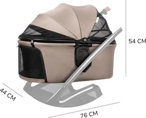 Carinio Kočárek pro psy Sante Taupe