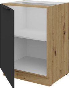 Kuchyňská linka ARIA ac | 255 cm | UNI dvířka | artisan/černá