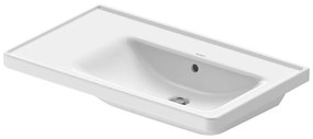 Duravit D-Neo - Umyvadlo do nábytku asymetrické 800 x 480 mm, umyvadlo vpravo, bez otvoru pro armaturu, bílá 2370800060