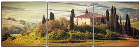 Obraz na plátně - Italská venkovská krajina - panoráma 5156B (120x40 cm)