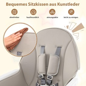 Costway Vysoká židle pro kojence a batolata 6-in-1 Sada
