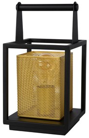 Lucide 21522/01/30 stolní lampa Sansa matně zlatá/černá, E27, 29cm