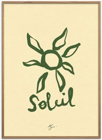 Zarámovaný digitální tisk Soleil Vert