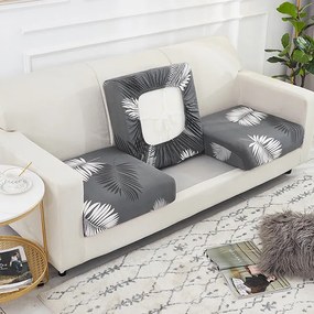 Elastický potah s různými vzory na velký sedadlový polštář a opěradlové polštáře pohovek či křesel Barva: E, Rozměry: opěradlový polštář