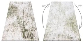 koberec AKRYL USKUP 9483 slonová kost / zelená velikost 160x230 cm | krásné koberce cz