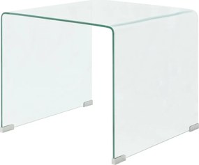 vidaXL Konferenční stolek tvrzené sklo 49,5x50x45 cm čiré [244188]