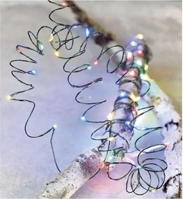EMOS LED vánoční nano řetěz zelený multicolor 7,5m D3AM02