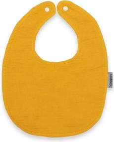 Mušelínový dětský bryndák New Baby mustard