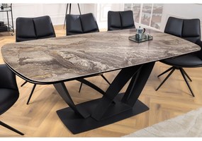 Massive home | Rozkládací keramický jídelní stůl Magma 180-220-260cm taupe mramor