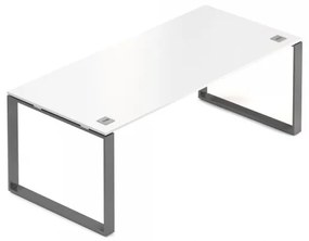Stůl Creator 200 x 90 cm, grafitová podnož, 2 nohy