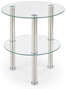 Konferenční stolek Sardinia, čirá / stříbrná