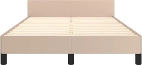 Rám postele bez matrace cappuccino 120x190 cm umělá kůže 3270565