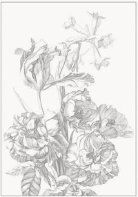 Tapeta Engraved Flowers