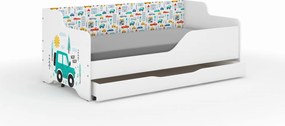 Wooden Toys Dětská postel LILU 160x80 AUTÍČKA – sada