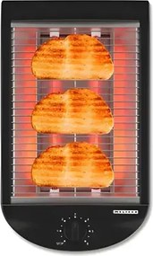 Melissa Plochý topinkovač černá / Topinkovač / 600 W / opékací plocha