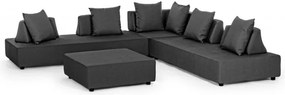 BIZZOTTO Venkovní set pohovek PIPER černý 0662861
