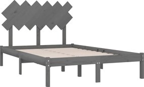 vidaXL Rám postele 120 x 200 cm masivní dřevo [3104865] Barva: Černá