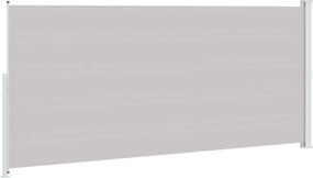 Zatahovací boční markýza 220 x 514 cm šedá 313431