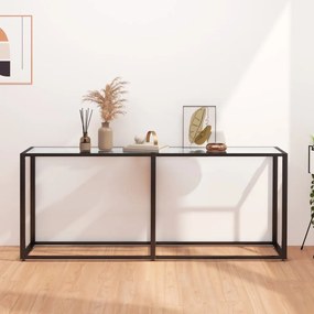 Konzolový stolek průhledný 180 x 35 x 75,5 cm tvrzené sklo - Default Title