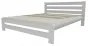 Dřevěná postel VMK 1B 140x200 borovice masiv - bílá