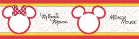 AG Design Dětská samolepící bordura - Minnie Mouse, 13,8cm x 5m,  WBD 8068