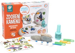 MAC TOYS Arto Zdobení kamenů ubrouskovou metodou kreativní set zvířátka m4415020