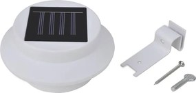 Venkovní solární lampy na plot 12 ks LED bílé 277123
