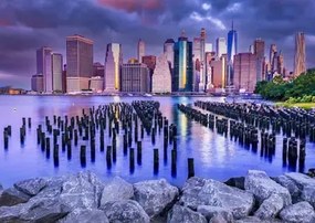 ENJOY Puzzle Zatažená obloha nad Manhattanem, New York / 1000 dílků /