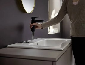 Hansgrohe Talis E, umyvadlová baterie 110 bez odtokové soupravy, CoolStart, černá matná, 71714670