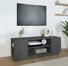 vidaXL TV skříňka 110 x 35 x 40,5 cm masivní borové dřevo [814413] Barva: Šedá