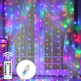 Záclona Girlandy Sople 300 Led 3mx3m Usb dálkové ovládání