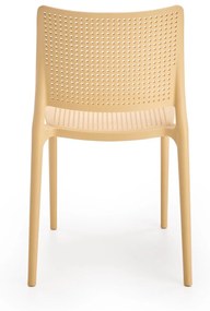 Oranžová plastová židle K514