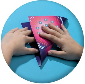 SES CREATIVE Origami skládačka papírová zvířátka kreativní set v krabici 14807