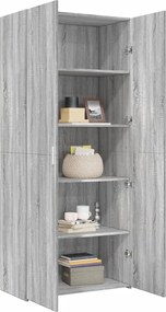 Skříň highboard šedá sonoma 80 x 42,5 x 185 cm kompozitní dřevo 3281439