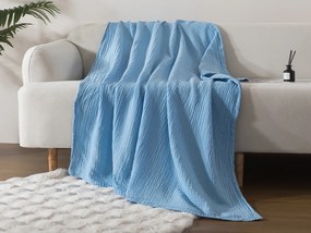 XPOSE® Mušelínová deka SENA Premium - světle modrá 140x200 cm